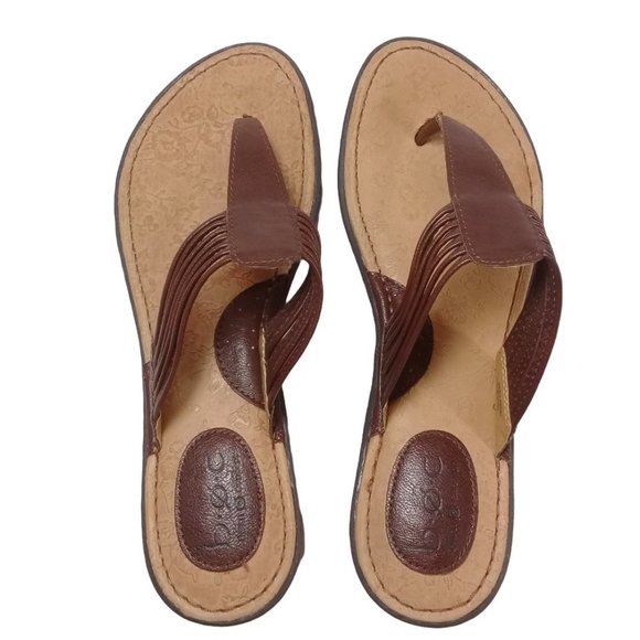 boc | Shoes | Boc Born Concept Womens Alina Thong Flip Flop Brown ...